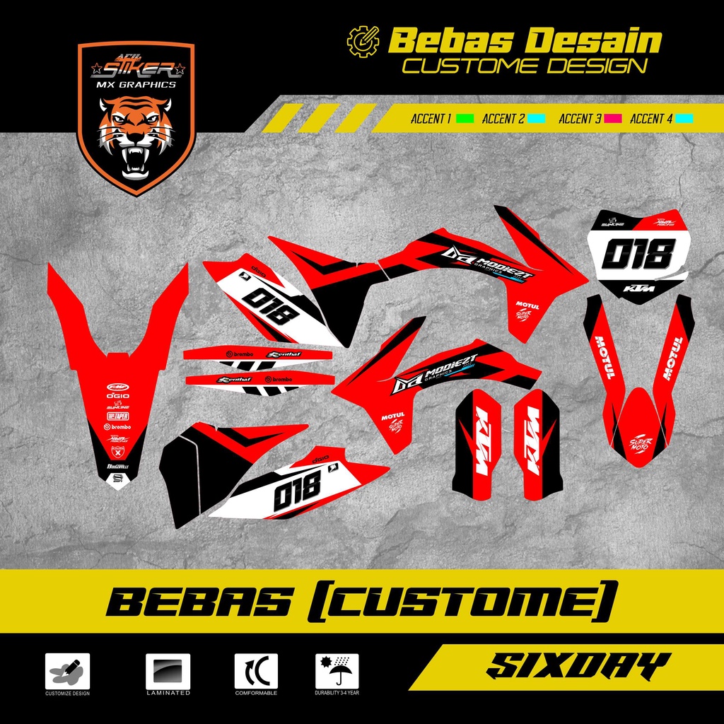 Jual DECAL KTM SIXDAY | Shopee Indonesia