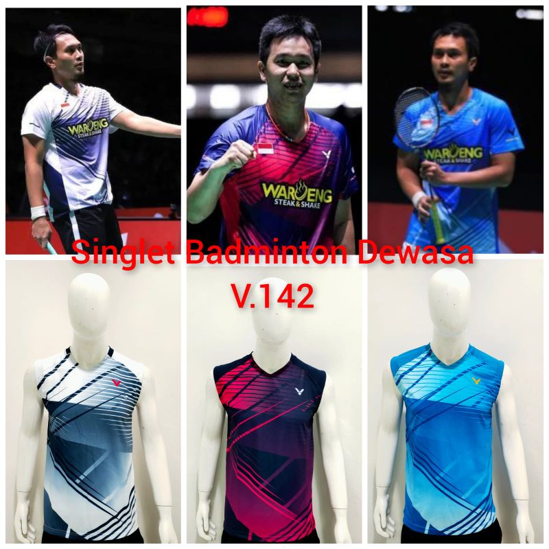 Jual Singlet Badminton,atasan singlet bulutangkis V 142 | Shopee Indonesia