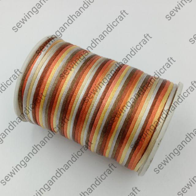 Jual Tali Satin Warna Gradasi Pelangi/Neon Rainbow Cord/Tali Kancing ...