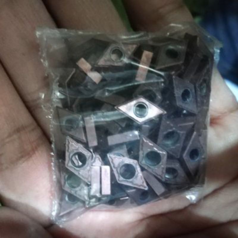 Jual insert bubut.insert carbide DCMT07 SANDVICK second mulus | Shopee Indonesia