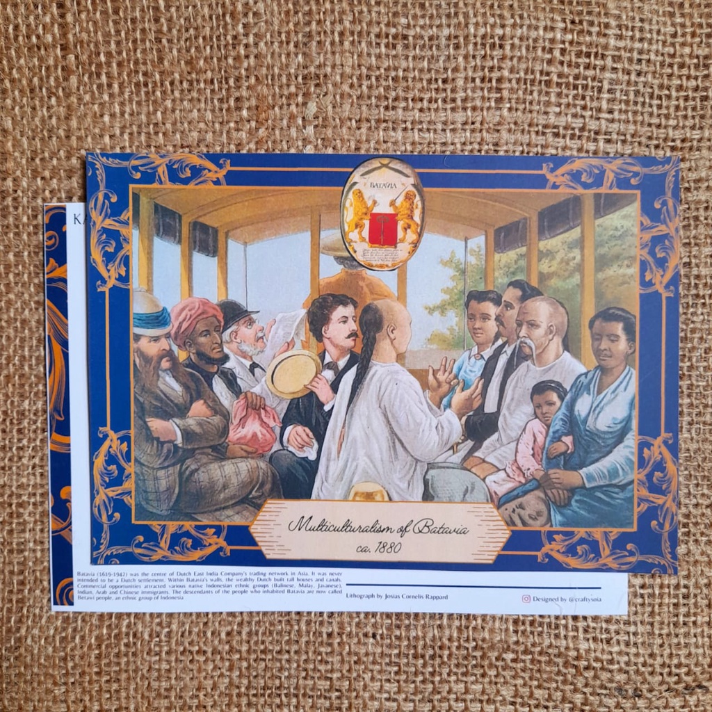 Jual Kartu Pos / Postcard / Postcrossing Indonesia - Batavia Tram ...