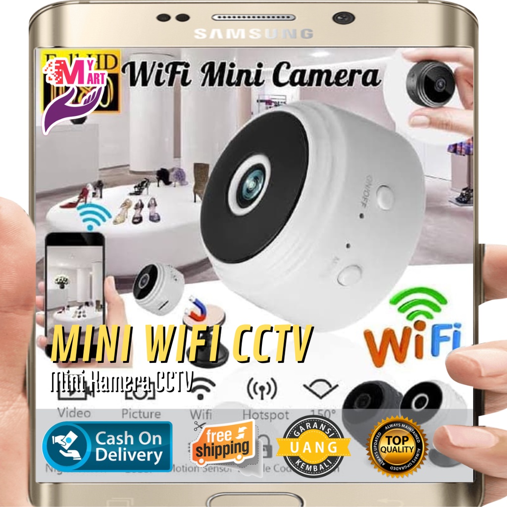 Jual Mini Kamera CCTV 1080 Pixels A9 - Mini WiFi IP Camera CCTV Wide ...
