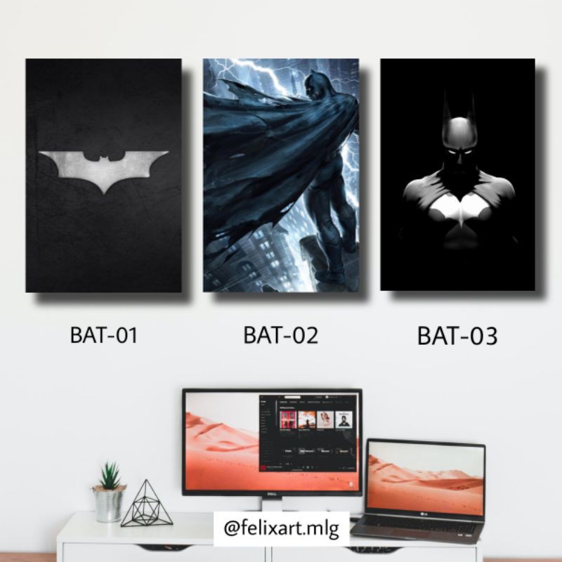 Jual Poster Kayu 3D Hiasan Dinding Aesthetic Batman BAT 01-03 | Shopee ...