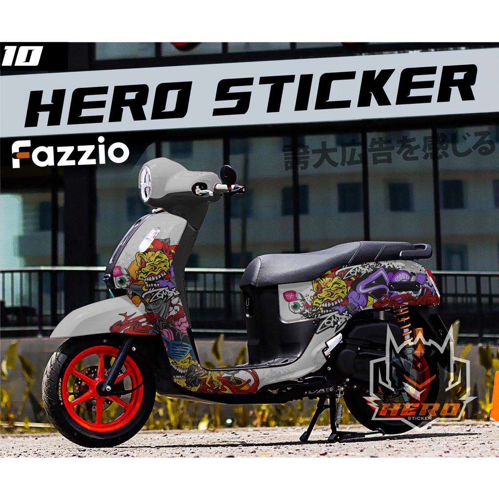Jual Decal YAMAHA Fazzio NEW Fullbody - Stiker Decal Fazzio ZOMBIE 10 ...
