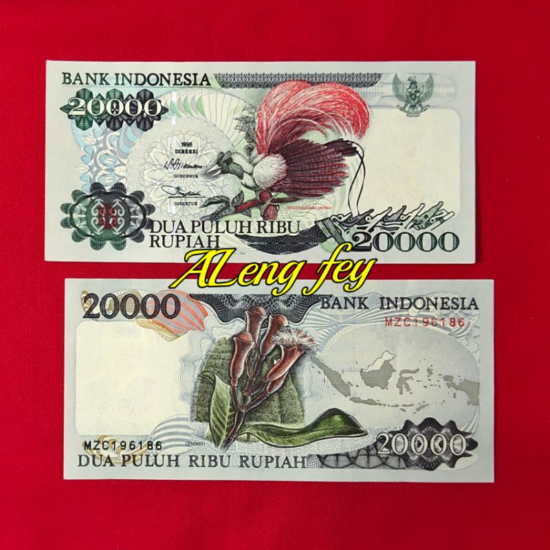 Jual uang kuno 20.000 Rupiah cenderawasih merah | Shopee Indonesia