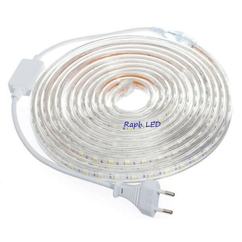 Jual LAMPU LED SELANG 5050 5 METER LAMPU STRIP 5M HIAS PLAFON SMD 220V | Shopee Indonesia