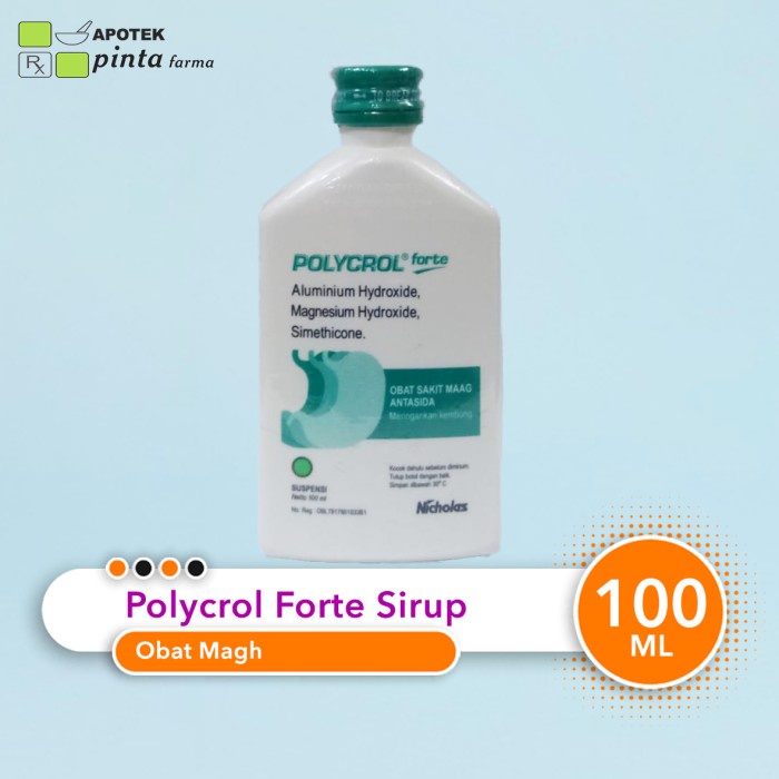Jual Polycrol Forte Sirup 100 ml / Polycrol Forte Sirup 180 ml | Shopee ...