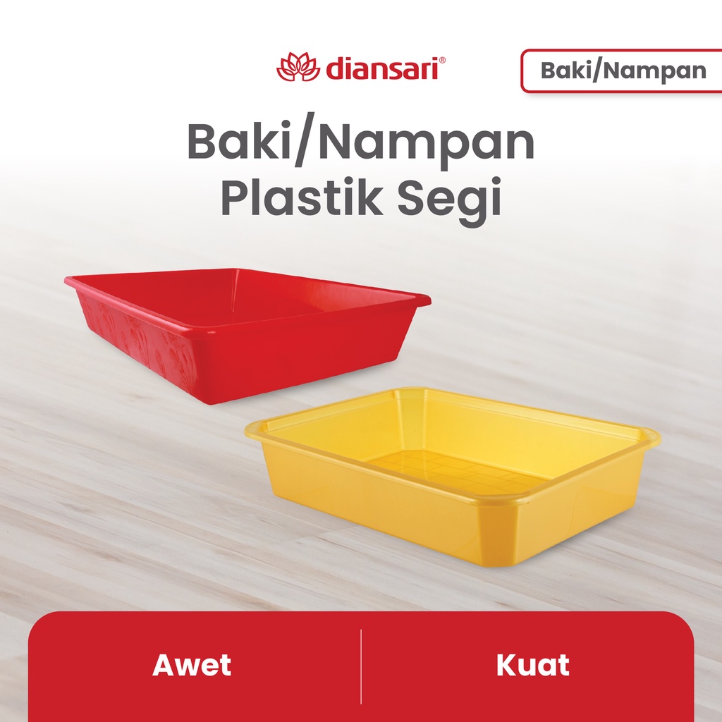 Jual DIANSARI - Baki Tinggi/Nampan Plastik Segi Serbaguna | Shopee ...