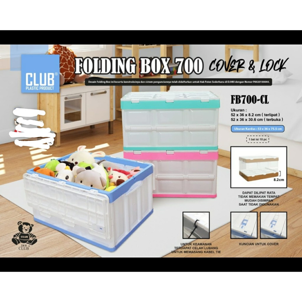 Jual CONTAINER BOX STORAGE BOX SERBAGUNA TEMPAT PENYIMPANAN LIPAT ...