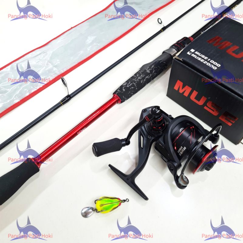 Jual joran set DAIDO athena FUJI CARBON SOLID DRAG 12 KG + reel LIZARD ...