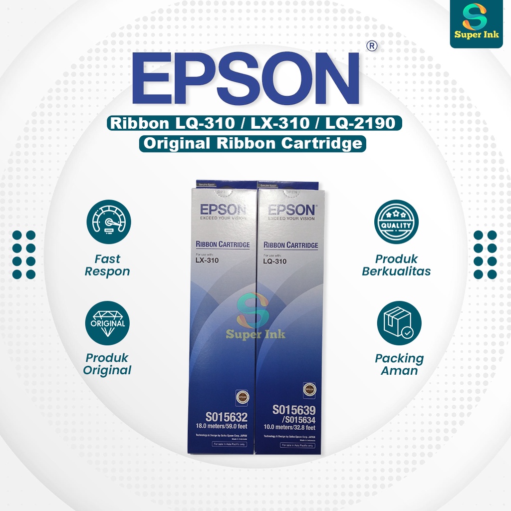 Jual Catridge Epson Ribbon LQ-310/LX-310/LQ-2190 Warna Original ...