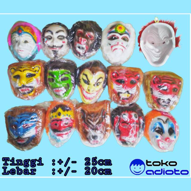 Jual Topeng Mainan Tradisional / Topeng Karakter / Topeng Busa / Topeng ...