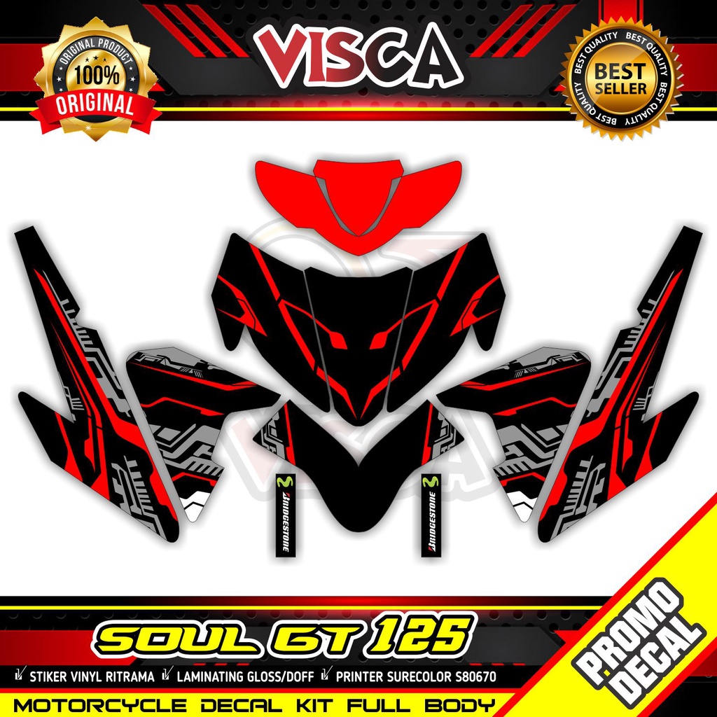 Jual Decal Soul GT 125 Full Body Stiker Soul GT 125 Striping Soul GT ...