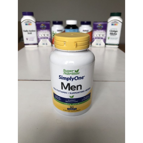 Jual SUPER NUTRITION SimplyOne, Men, Multivitamin + Supporting Herbs, 90 Tablets | Shopee Indonesia