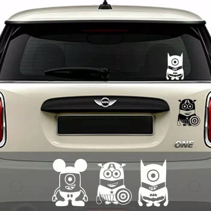 Jual karakter stiker mobil gambar kartun lucu dan menggemaskan cutting ...