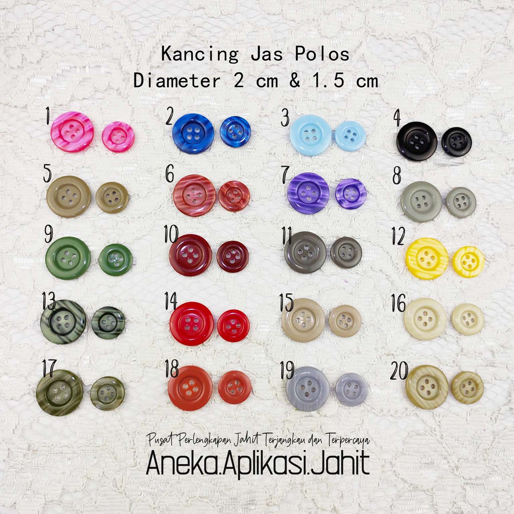Jual [1/2] KANCING JAS POLOS | Shopee Indonesia