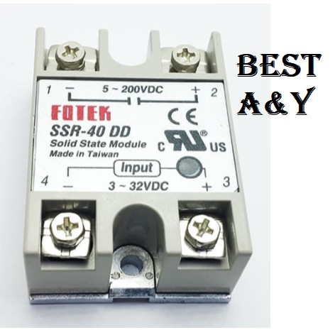 Jual Solid State Relay SSR 40 DD 40A 3-32Vdc To 5-200Vdc | Shopee Indonesia