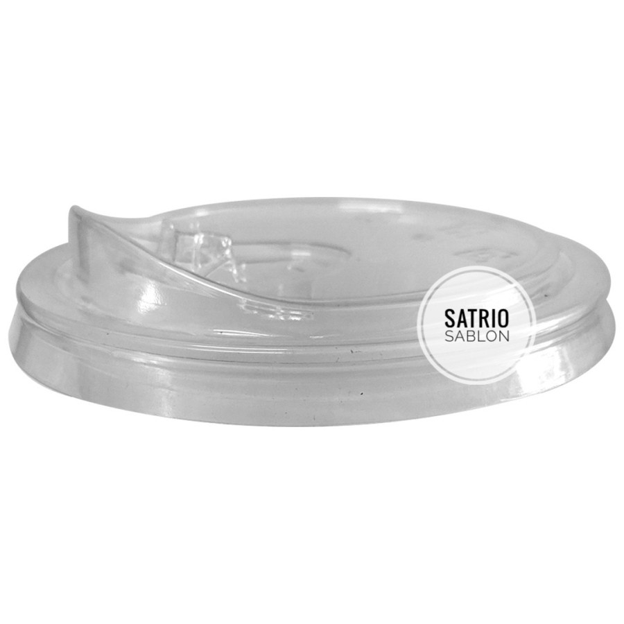 Jual (Harga per slop : 50 pcs) Gelas Plastik dan Tutup Strawless ...