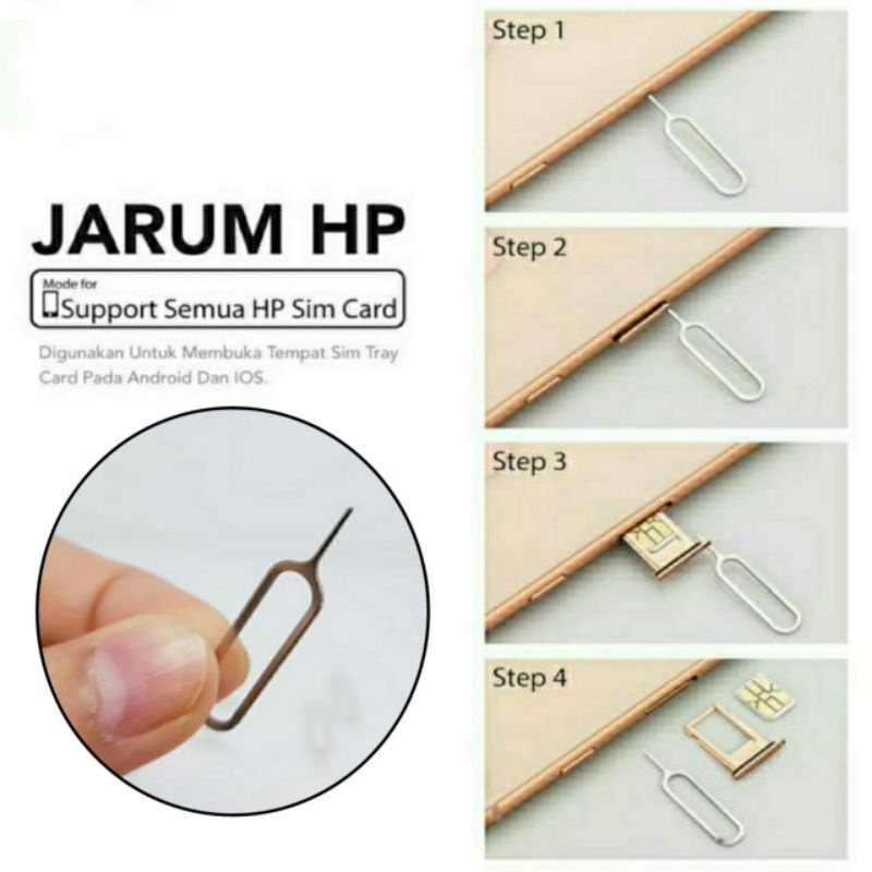 Jual Colokan HP Sim Ejector Sim Card Jarum Ejector pembuka sim card hp ...