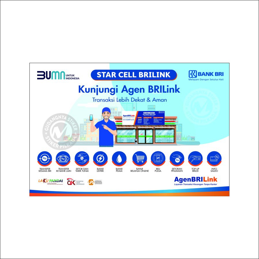 Jual STIKER VINYL AGEN BRILINK MODEL 10 (CUSTOM NAMA AGEN/KIOS TULIS DI ...