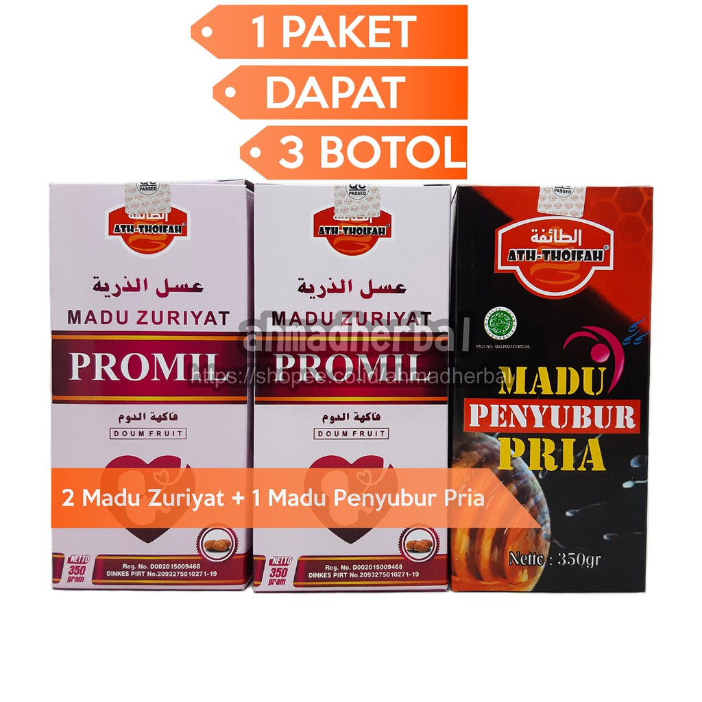 Jual PAKET Madu Promil zuriat Madu P. Kandungan Madu P. Pria attoifah ...