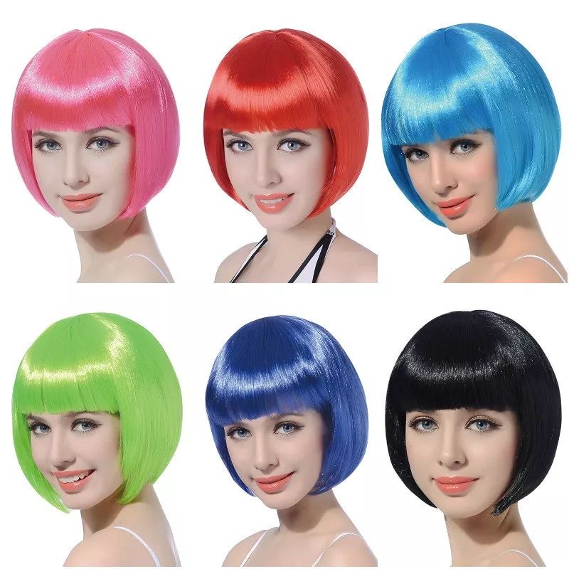 Jual WIG RAMBUT PALSU MODEL BOB PENDEK DENGAN PONI BAHAN SINTETIS DORA ...