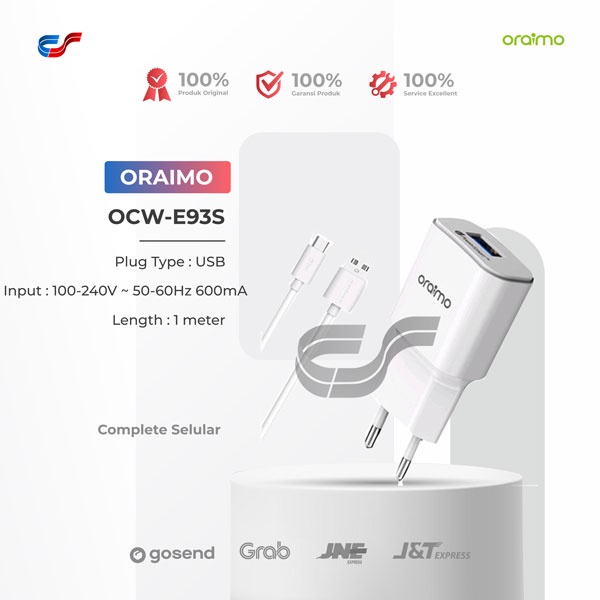 Jual Charger Oraimo Micro Fast OCW-E93S | Shopee Indonesia