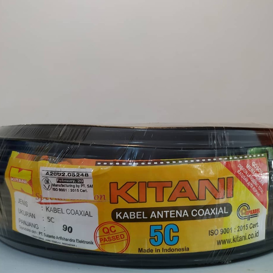Jual Kitani Kabel Anten / Antenna / Antena / Parabola 5C Per Meter Tembaga | Shopee Indonesia