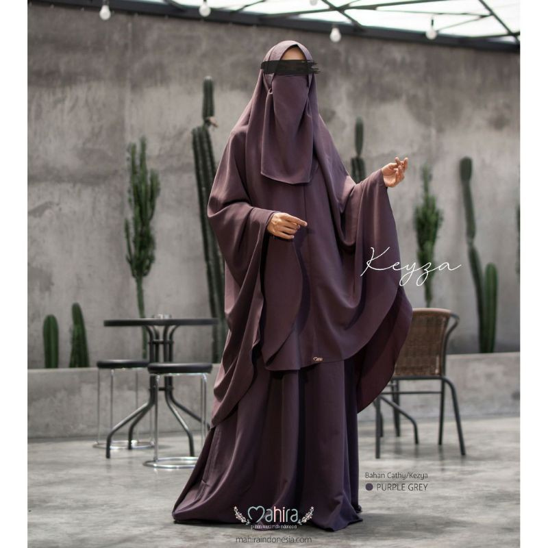 Jual KEYZA BY MAHIRA (PRELOVED SIZE L, PURPLE GREY) | Shopee Indonesia