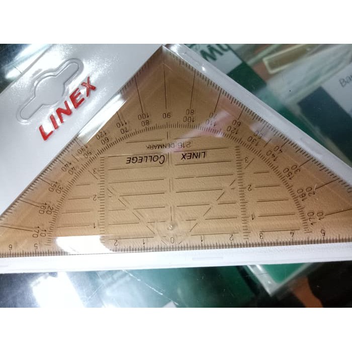 Jual Penggaris segitiga Geo Set Square LINEX | Shopee Indonesia