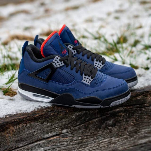Jual SEPATU AIR JORDAN 4 RETRO WINTERIZED ROYAL BLUE | Shopee Indonesia