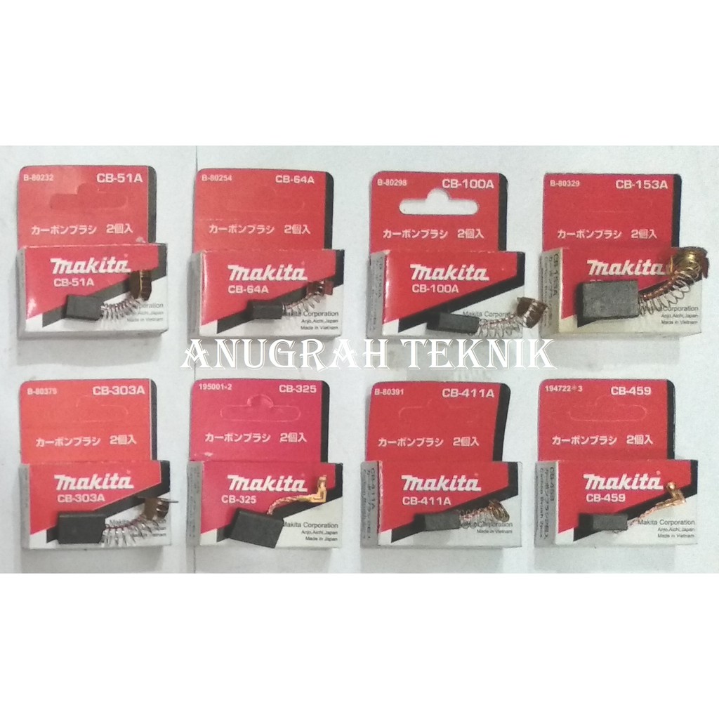 Jual Carbon Brush MAKITA CB Semua Ukuran 51 64 100 153 303 325 411 459 | Shopee Indonesia