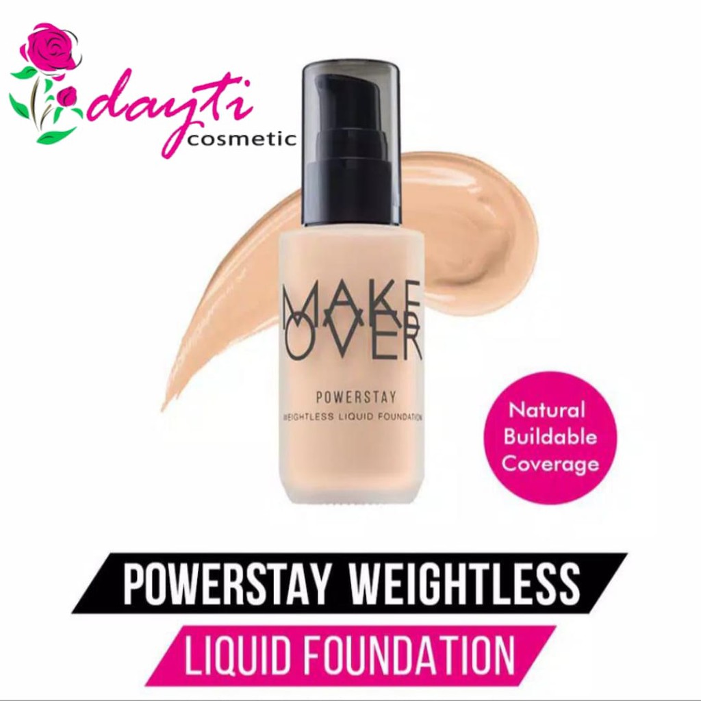 Jual Make over powerstay weightless liquid foundation 33ml | Shopee ...