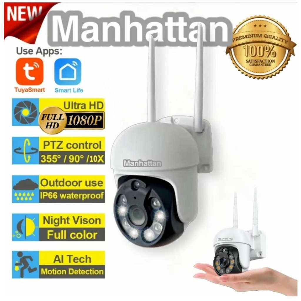 Jual Manhattan Camera PTZ MINI WIFI 3 MP | Shopee Indonesia