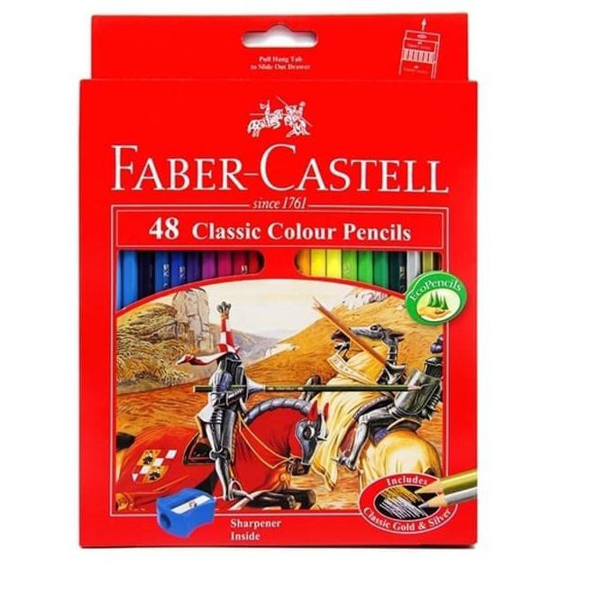 Jual Faber Castell Classic Pensil 48 Warna (ART. 6771) | Shopee Indonesia