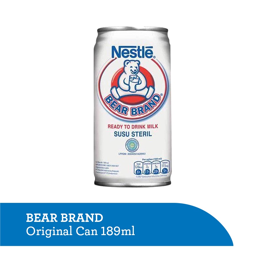 Jual Bear Brand Original Can 189 ml | Shopee Indonesia