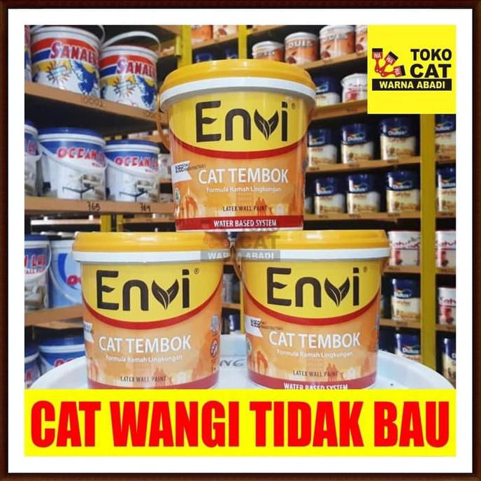 Jual CAT TEMBOK ENVI 1 KG / CAT WANGI EXCLUSIVE | Shopee Indonesia