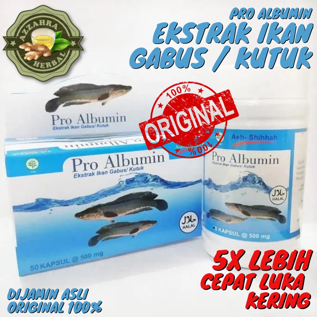 Jual Kapsul Kutuk 50 Kapsul (Ekstrak Albumin) Ikan Gabus Obat Pasca Operasi 5x Bekas Luka ...