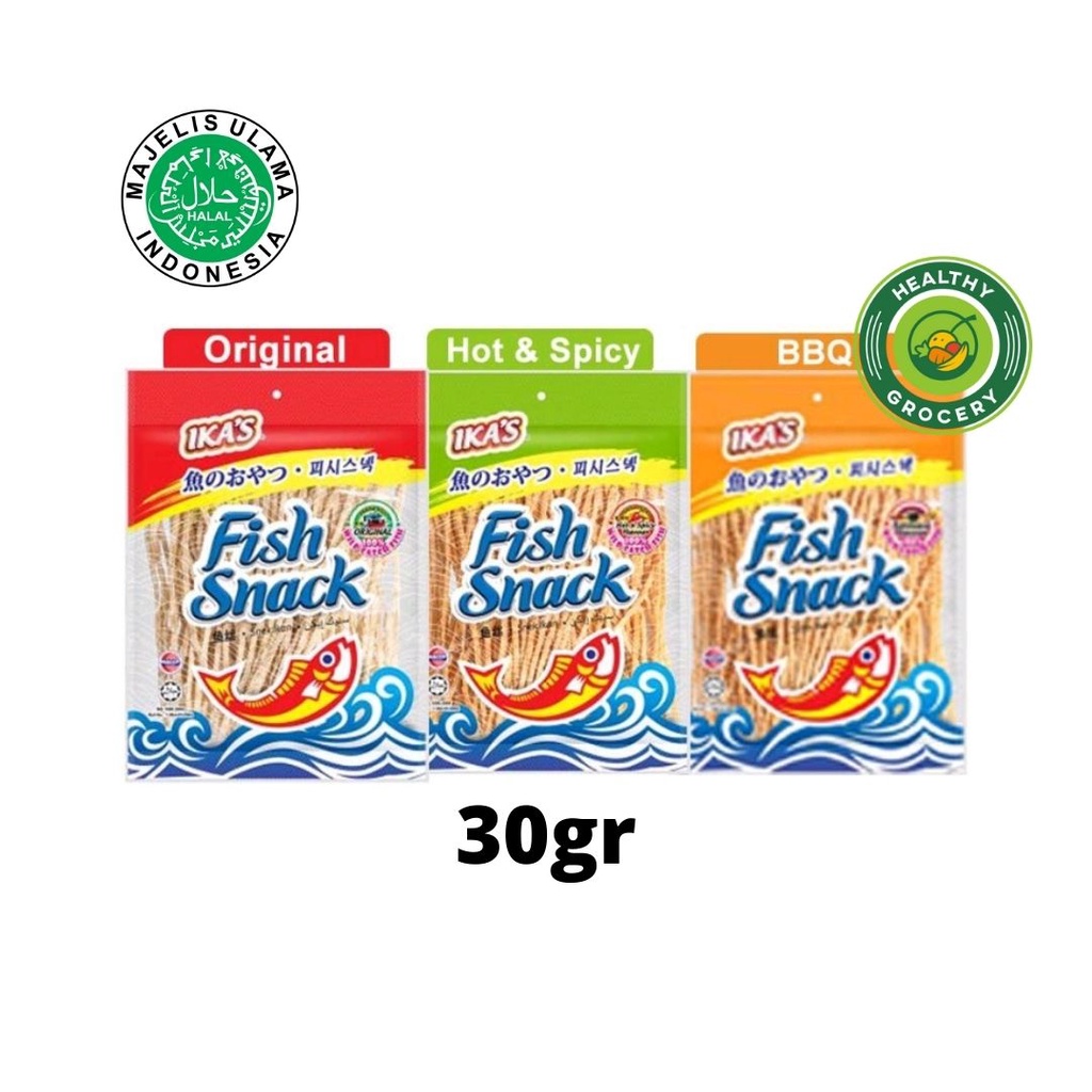 Jual Ika's Fish Snack Flavour 30gr / IKAS Kerupuk Ikan Rasa BBQ ...
