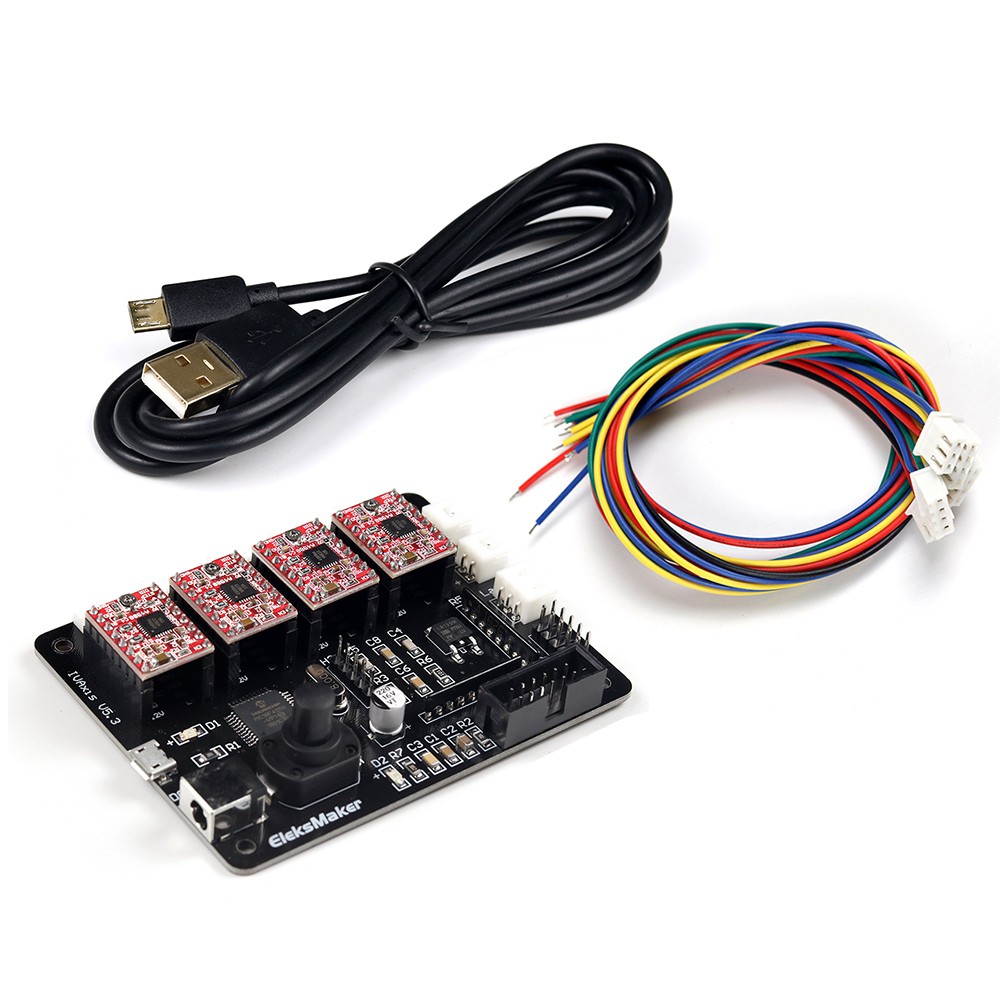Jual IMPORT EleksMaker EleksIVAxis XYZA 4 Axis Stepper Motor Driver ...