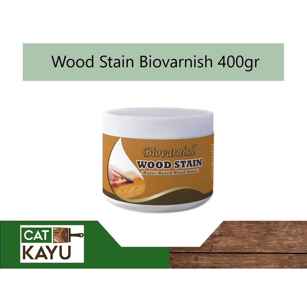 Jual Pernish Kayu Woodstain Biovarnish Stain Waterbased 400gr All Stain ...