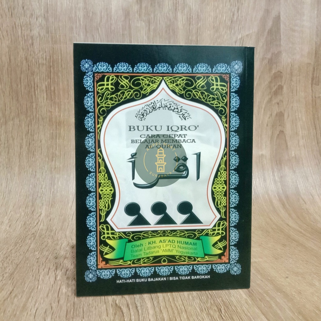 Jual IQRO BENDEL HITAM BESAR Buku Iqro BESAR Hitam Iqro' Bendel BESAR ...