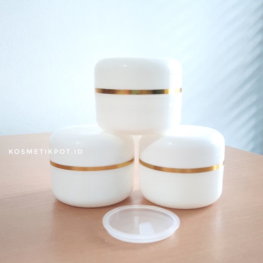 Jual POT CREAM 10 - 12,5 GR PUTIH GADING | KEMASAN KOSMETIK 12,5 GR ...