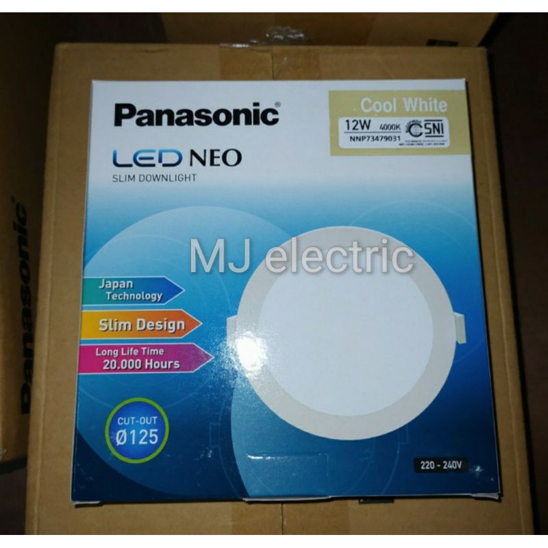 Jual lampu Led Panel Neo Slim12watt Panasonic 4000k cool white/Natural ...