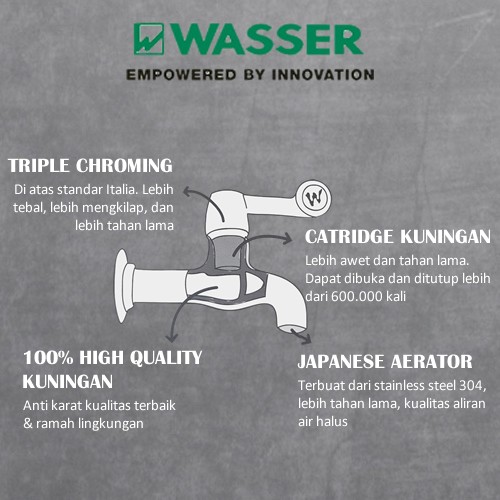Jual Wasser TL-040 Kran Cuci Piring Leher Angsa Untuk Dapur | Shopee ...