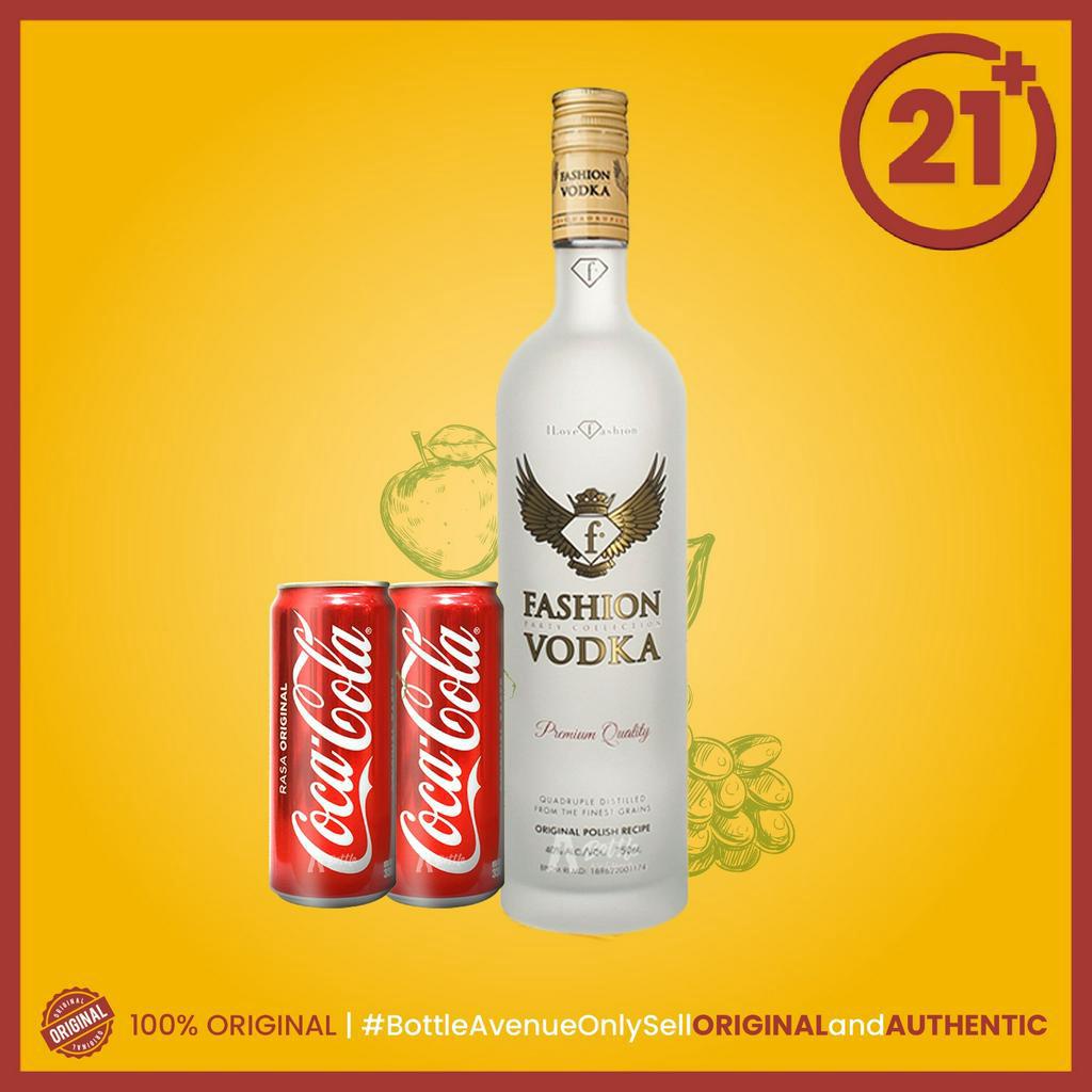 Jual Fashion Original Vodka 750ml + Coca Cola Can 250ml (2) | Shopee ...