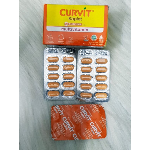 Jual CURVIT MULTIVITAMIN 10 KAPLET SALUT SELAPUT | Shopee Indonesia