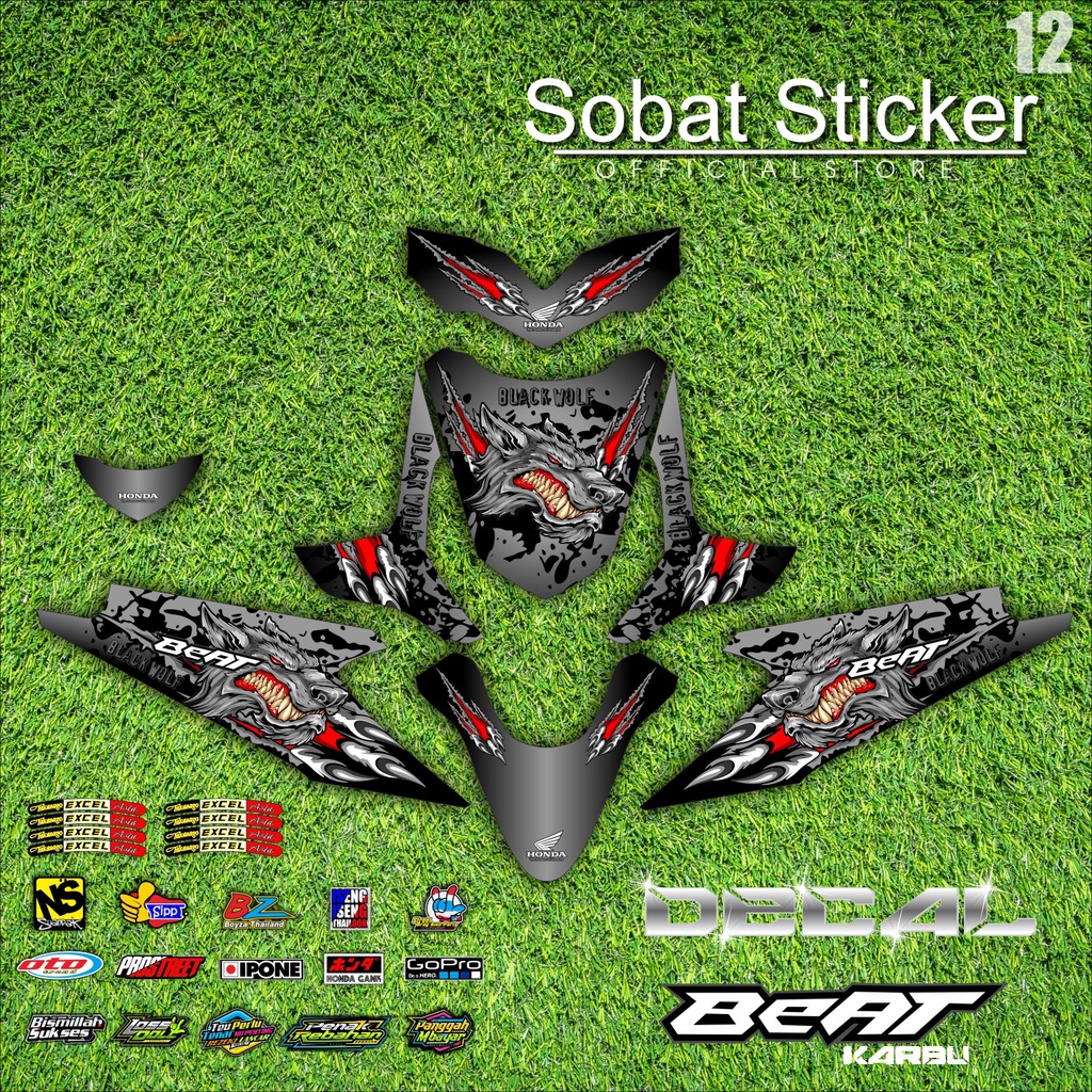Jual Decal Stiker Fullbody Beat Karbu 2008 2009 2010 2011 2012 Variasi ...