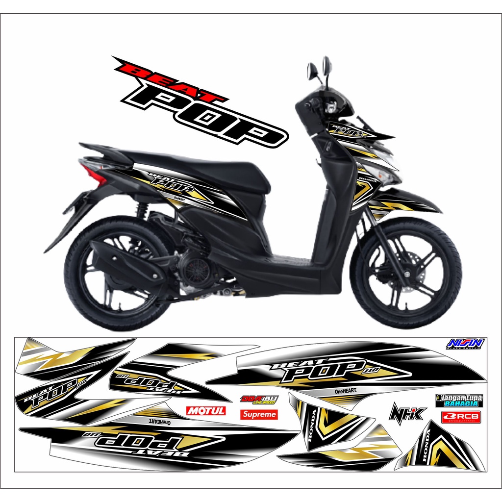 Jual STRIPING HONDA BEAT POP VARIASI RACING SANGANT COCOK BUAT MOTOR ...