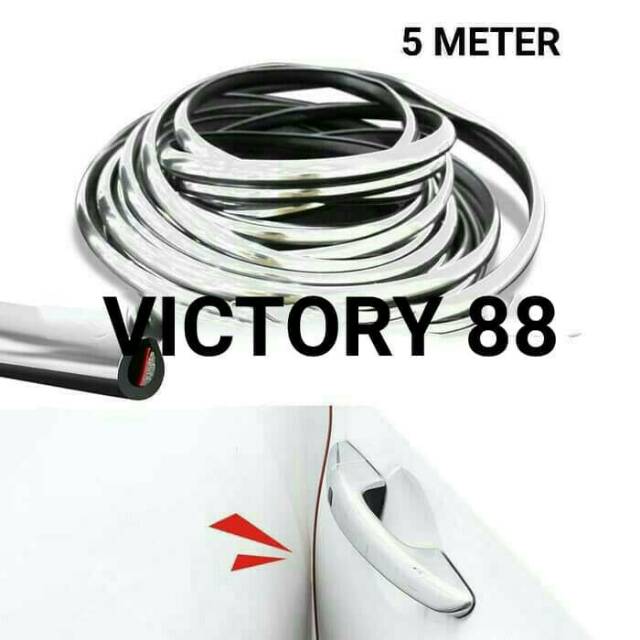 Jual Karet List Mobil Chrome Pelindung Pengaman Pintu Mobil 5M | Shopee ...